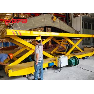 Quality Crane Work Hydraulic Lifting Transfer Cart With Large Table Electric Power for sale