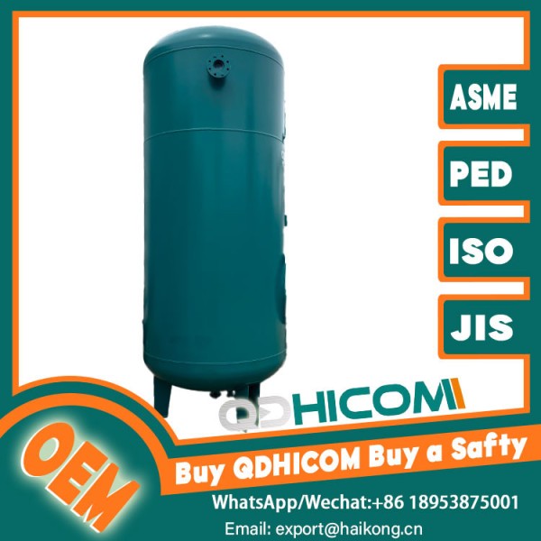 Quality Vertical Compressor Air Receiver Tank Carbon Steel Coated 2.5m3 Capacity for sale