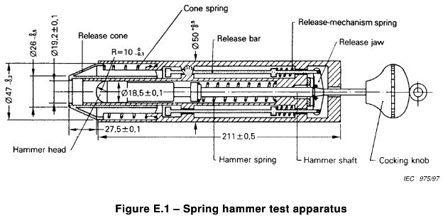 Quality Mechanical Spring Impact Testing Machine Of IEC60068-2-63 / IEC60068-2-75 for sale