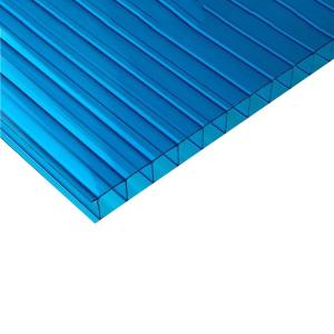 Quality Uv Resistance Colorful Twin Wall Hollow Sheet Price Green House Polycarbonate for sale