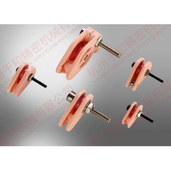 Quality Pink HRA88 Ceramic Wire Guide Pulley , Coil Winding Machine Ceramic Eyelets for sale