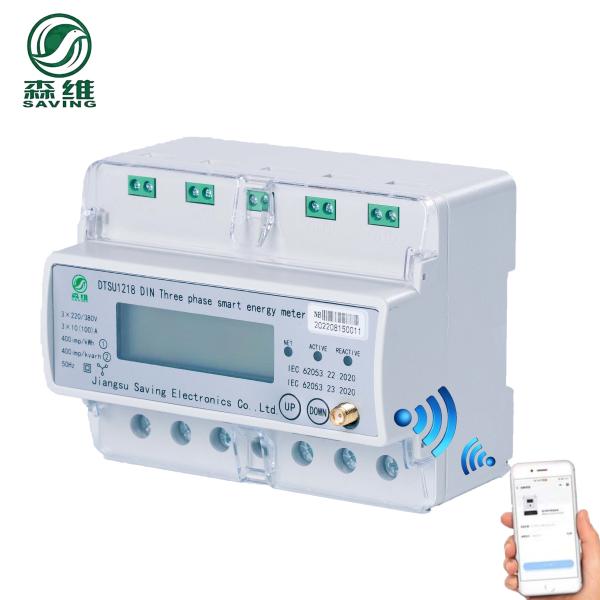 Quality Api Programmable Three Phase Prepaid Energy Meter Wifi 3 Phase Din Rail Meter for sale