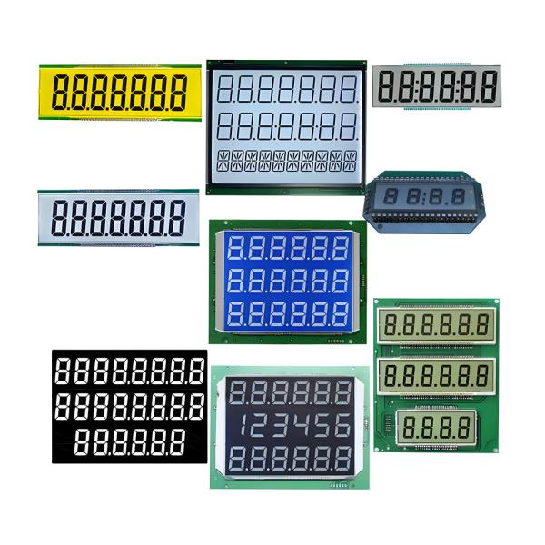 Quality Custom Segment LCD Display Fully Customizable TN Transmissive Positive Wide Temp for sale