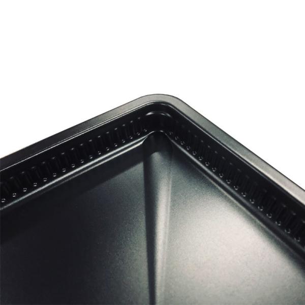 Quality Cold Resistant Plastic Food Serving Plate Black PP Blister Tray for Beef Slice for sale