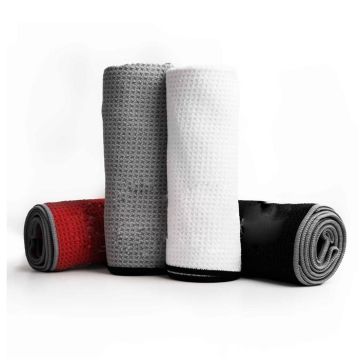 Quality custom woven pattern embroidered transfer print golf towel for golf waffle super for sale