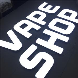 Quality Business Light Up 3D Letter Sign Retail Store Signboard DC12V for sale