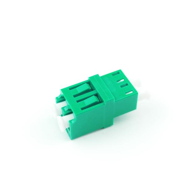 Quality Green Earless Duplex B LC APC Optic Fiber Adapter For FTTH Applications for sale