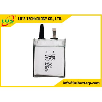 Quality Lithium Battery CP402022 3.0V 300mah Flexible Limno2 Battery CP402025 Flat Thin for sale