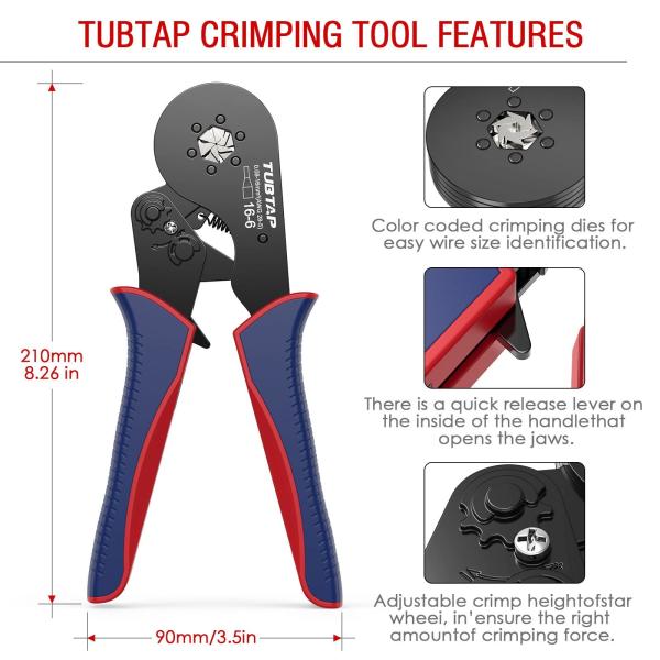 Quality Home Electrical Wire Crimper Set Antirust Multipurpose Hexagonal Style for sale