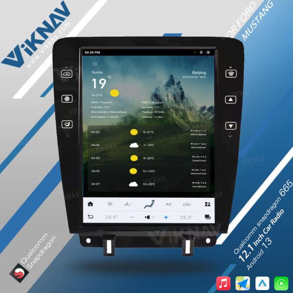 Quality Viknav 12.1 inch Touch Screen 2009-2014 Mustang Ford Car Radio Android for sale