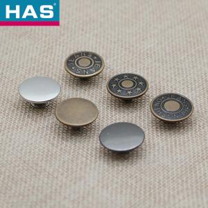 Quality 17mm Brass Snap Buttons Round Metal Rivet Buttons Customized for sale