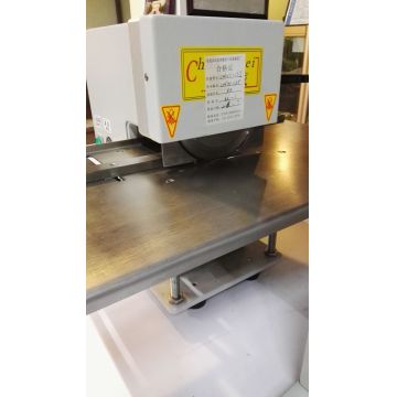 Quality Pizza Wheel Motorized V-Cut LED PCB Depanel Machine With Two Round Blades for sale