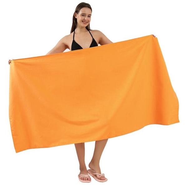 Quality Soft Touch Antibacterial Fast Drying Bath Towels Microfiber Suede Fabric 160x80cm for sale