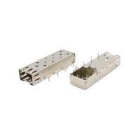 Quality One Port One * One SFP Cage Connector With EMI Finger 0.5 AMPS Max for sale