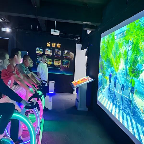 Quality AR Interactive Projection Game Sports Fitness Dynamic Bike Game for sale