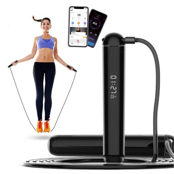 Quality Smart Jump Rope With APP Logo Custom Digital Jump Rope Fitness Speed ​​Calorie Counting for sale