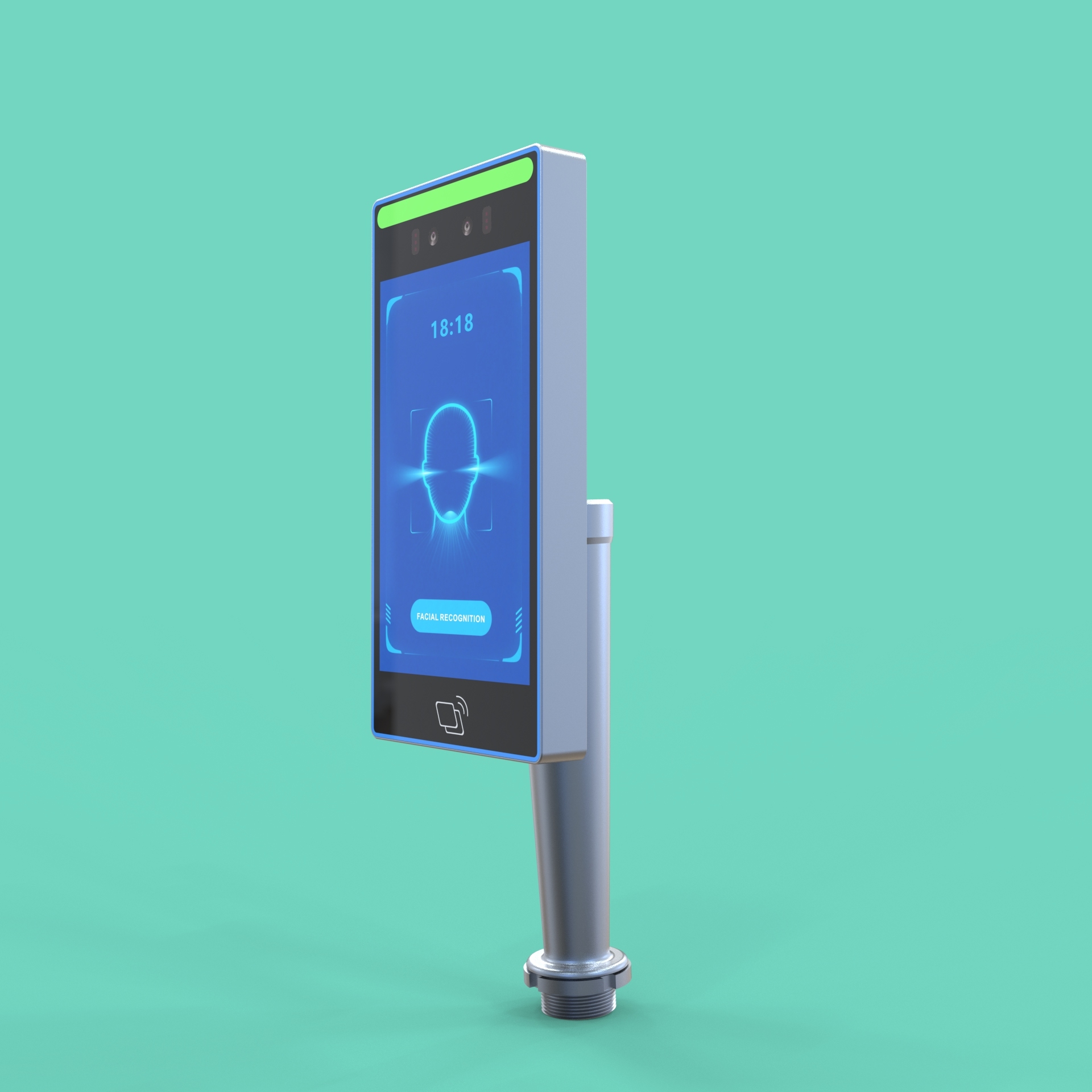 Quality 7 Inch Column Type Face Recognition Terminal IP65 Waterproof for sale