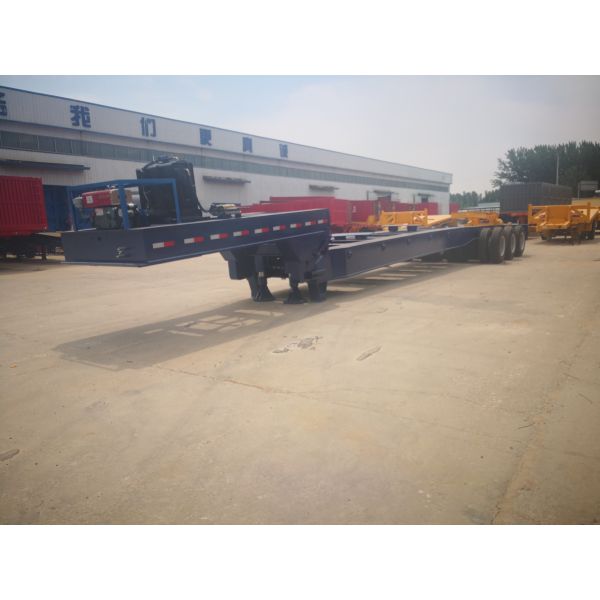 Quality Extendable Modular Detachable Gooseneck Semi Trailer With 14T Axle 13750*2550 for sale
