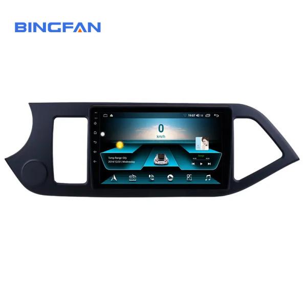 Quality KIA Stereo PICANTO Morning LHD 2011-2014 9 Inch Quad Core Android 10.0 Auto Radio Screen 2 Din Car DVD Player Car Radio for sale