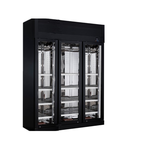 Quality SCG-30SZ/SCG-30XZ  Air-cooled Three Door Dry-aged Beef Maturation Cabinet Black Titanium Wire Stainless Steel 3℃~～-3℃ for sale