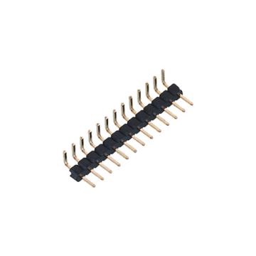 Quality Right Angle SMT Pin Header Connectors 1.27mm pitch Single Row for sale