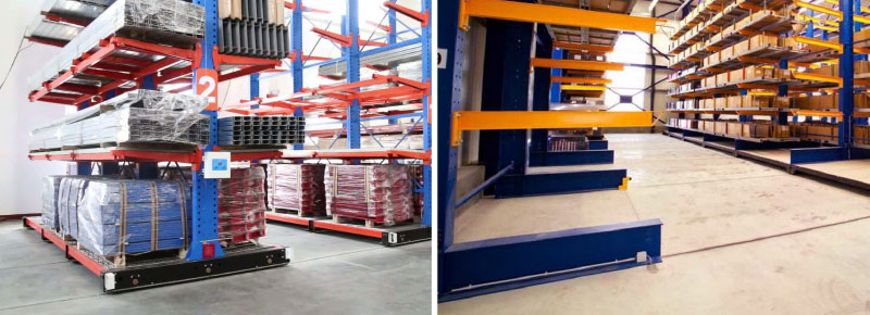 Cantilever Racking Roll Out Cassette Rack For Long Products