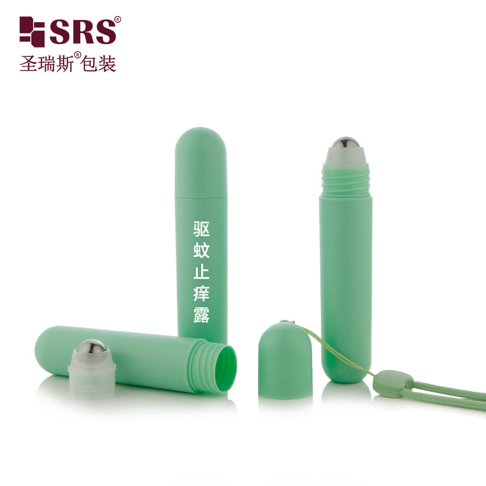 RPPG-25ML PP PCR Recycled Injection Custom Color Matte Finished Round Bottom Roller Steel Ball With Dome Cap For Liquid Gel