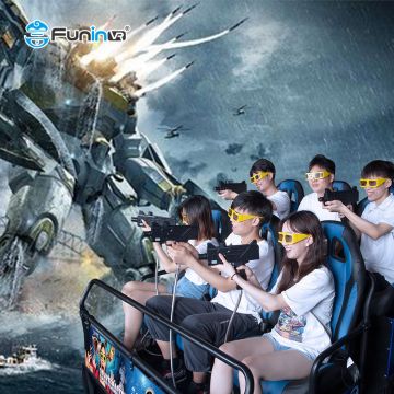 Quality 24 Chairs 7D Movie Theater 3D Screen For Interactive Motion Race Simulator for sale