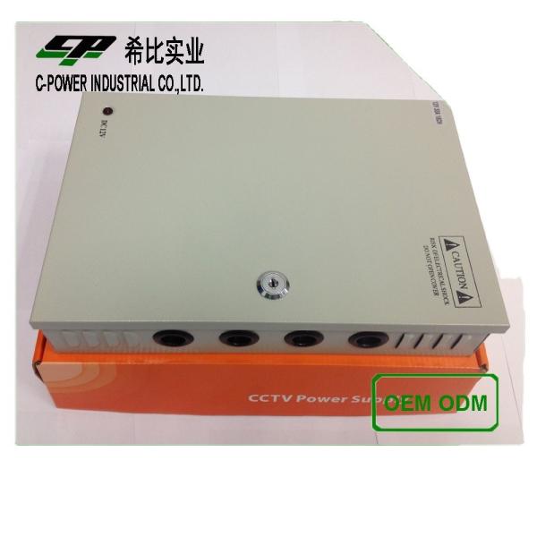 Quality High Frequency 12V 10A 120W 18ch CCTV Camera Switching Power Supply with CE ROHS for sale