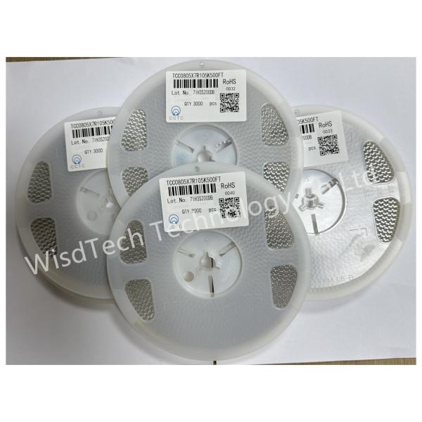 Quality Ceramic Capacitors TCC0805X7R104J500DT Multilayer chip ceramic capacitors CCTC for sale