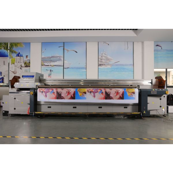 Quality Large format 2.2m three row UV flatbed printer EP2212 (12 head) hybrid UV for sale