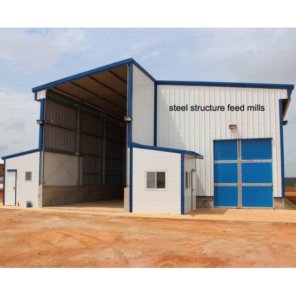 Quality Prefabricated Steel Frame Feed Mill Warehouse Building for sale