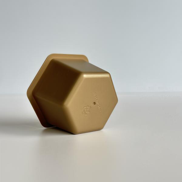 Quality 80ml Hexagon PP Disposable Cup with Aluminum Foil Lid for sale