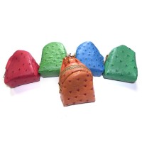 Quality OEM 8.5x9CM Small Backpack Keychain , Antique Brass Plating Handmade Leather for sale