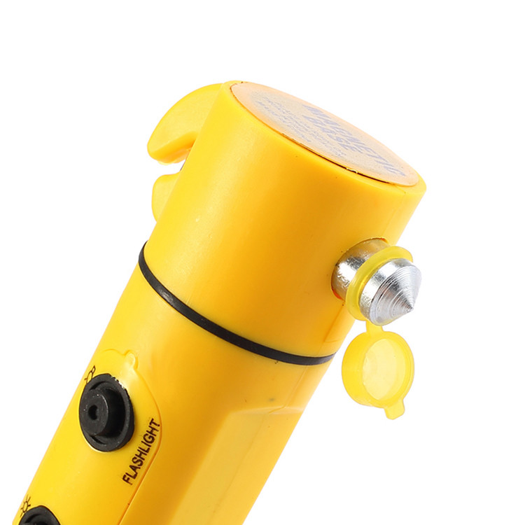 Quality Roadside Accident 4 In 1 Led Flashlight Emergency Mini Safety Hammer for for sale