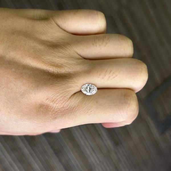 Quality 1.4 Carat Lab Grown Diamond Oval Cut CVD F VS1 EX VG N IGI LG630433162 for sale