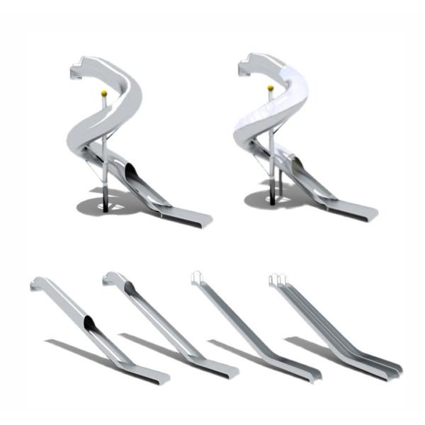 Quality 72cm Diameter 304 Stainless Steel Slides In Playground Different Shape Led Light for sale