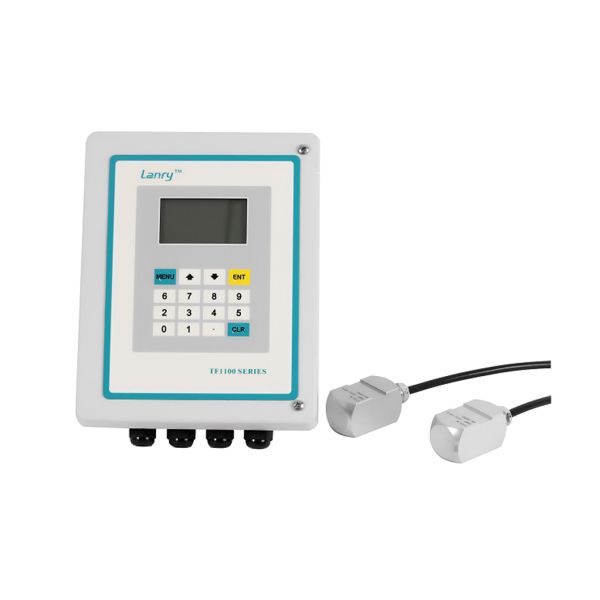 Quality Clamp On Transit-time Ultrasonic Flow meter  Wall-mounted Type Liquid Measure for sale