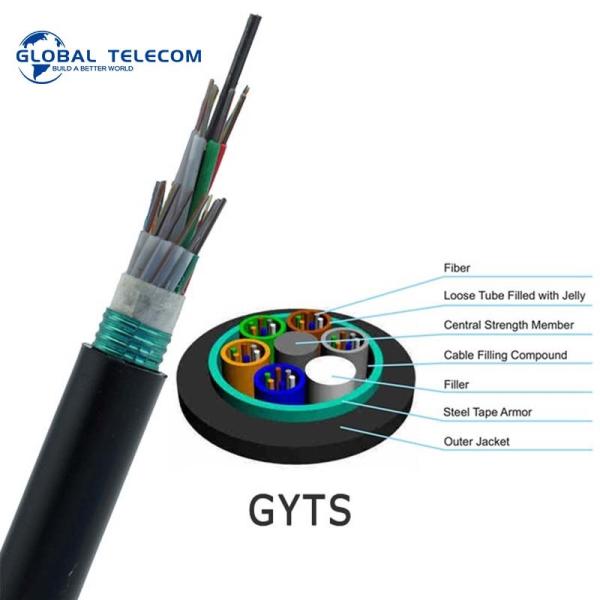 Quality 4 Core Outdoor Fiber Optic Cable Air Aerial G652d Fiber Cable 24 core for sale