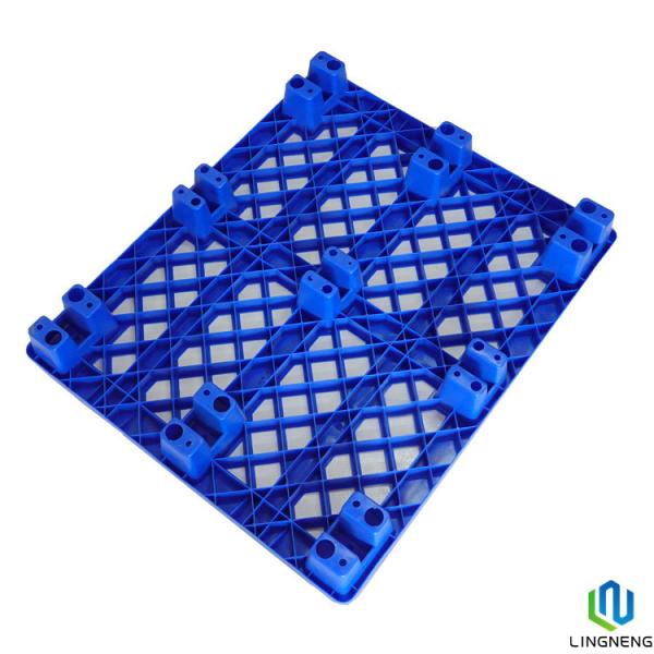 Quality Grid Surface Lightweight Plastic Pallet 4 Way Entry European HDPE One Sided with for sale