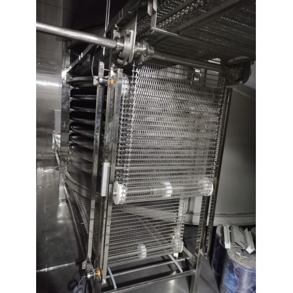 Quality LN2 Nitrogen Tunnel Spiral Belt Freezer 12 Kw Minus 45 Deg 750kg/H for sale