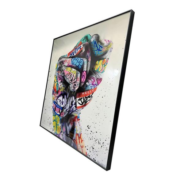 Quality OEM ODM Graffiti Crystal Porcelain Painting Digital Print For Modern Living Room Decor for sale