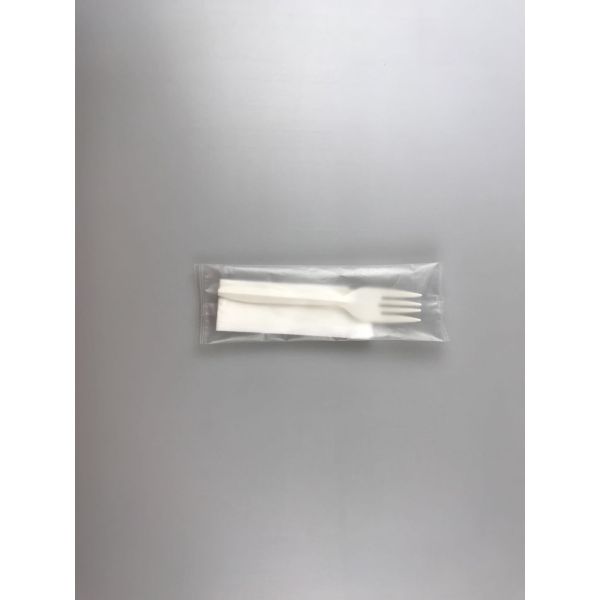Quality Custom Logo Biodegradable Flatware Disposable Spork with Individual Wrapping and for sale