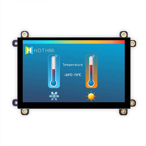 Quality 600cd/M2 VGA HI LCD Display 5.0 Inch 800x480 Multipurpose for sale