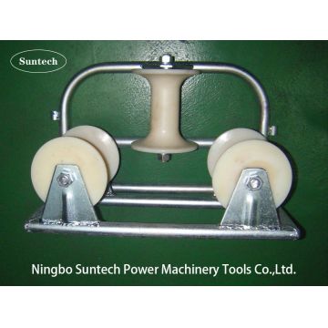 Quality Triple Pulley 10KN Corner Ground Cable Roller For Tranmission Line Construction for sale