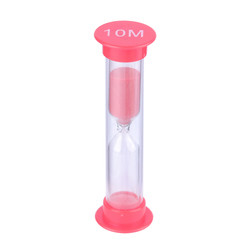 Quality Customized Plastic Hourglass Sand Clock 10 Minute Hourglass Sand Timer for sale
