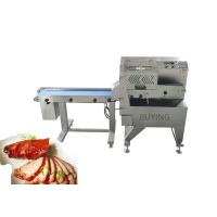 Quality Professional Cooked Meat Bacon Cutting Machine 500~800kg/h Capacity for sale