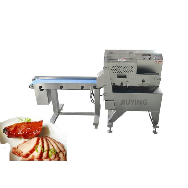 Quality Professional Cooked Meat Bacon Cutting Machine 500~800kg/h Capacity for sale