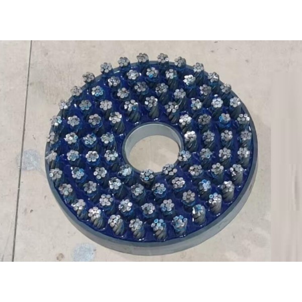 Quality 16Inch Industrial Deck Knotted Wire Underwater Hull Cleaning Brush for Ship Cleaning for sale