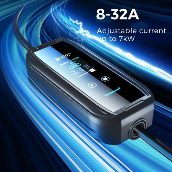 Quality Output Power 16A 3.5KW Portable EV Charger for Type1/Type 2/GBT Electric Cars by PRTDT for sale
